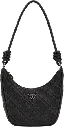 Guess Femme, Sacs, Noir, Taille: ONE Size Adelasia Sac Bandouli&egrave;re Haut Zipp&eacute;