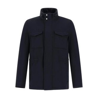 Herno Field Jacket - - Jackets - Herren - Blau - L
