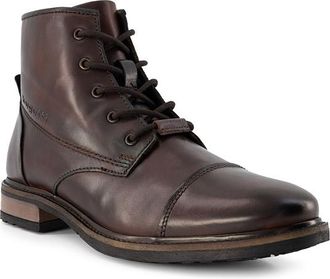 Bugatti Herren Stiefeletten braun Glattleder