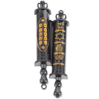 Angoily Metall T&uuml;rpfosten Dekoration Judaica T&uuml;rpfosten Ornament Religioses Symbol mit 2 Loch Design Kompakt f&uuml;r Zuhause