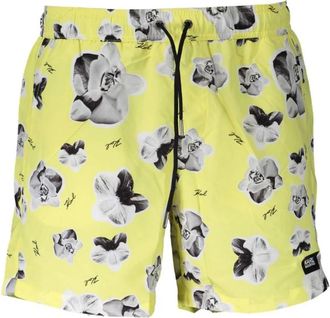 Karl Lagerfeld Gelbes Polyester-Bademode - - Swimwear - Herren - Mehrfarbig - S