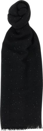 Brunello Cucinelli Pailletten-Strickschal - - Accessories - Damen - Schwarzk - ONE SIZE