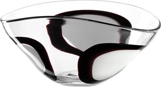 Leonardo OCCHI BIANCHI Schale - 1 St&uuml;ck - Glasschale mit kunstvoller Musterung - Blickfang auf dem Tisch oder Sideboard - F&uuml;r Obst, Snacks oder Dekoration - H&ouml;