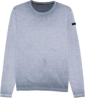 Roberto Ricci Design Rrd, Homme, Pulls, Gris, Taille: L Pull Ras du Cou D&eacute;lav&eacute;