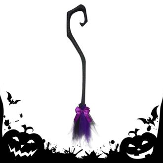 Generic Halloween Besen,Hexenbesen Zubeh&ouml;r,Mit Band Tragbare Wand Au&szlig;en Vorgarten Innen Haust&uuml;r Dekoration - F&uuml;r Festliche Dekoration