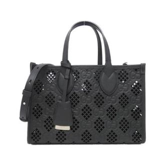 Gucci Pre-owned Diamond Cut Out GG Leder Schultertasche - - Pre-owned - Damen - Schwarzk - ONE SIZE