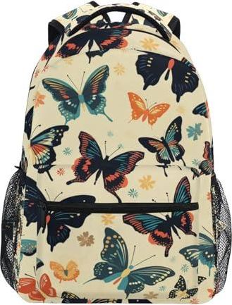 Generic Papillon Sac &Agrave; Dos Confort Sacs A Dos L&eacute;ger Sacs D&Eacute;cole Pour V&eacute;lo Ordinateur Portable Pc 29X40Cm