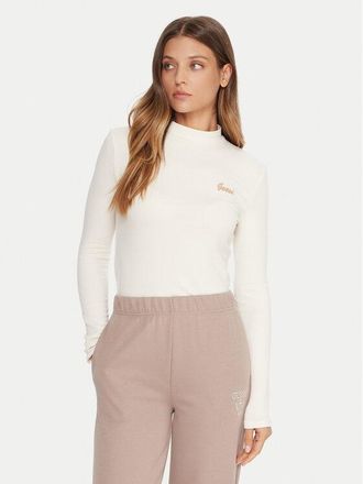 Guess Bluse V5BP10 KCBF1 &Eacute;cru Slim Fit