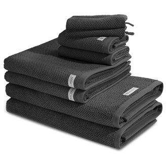 ROSS 8 teiliges Frottier-Set - Selection Bio-Baumwolle (2 X Wasch- 2 X G&auml;ste- 2 X Dusch- 2 X Handtuch im Set) - 540 g/m2 - Baumwolle - Frottee - saugstark 