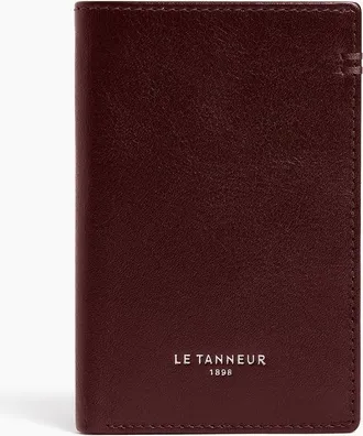 Le Tanneur Petit porte cartes Lucien en cuir huil&eacute;