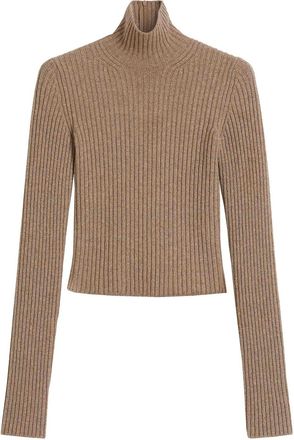 Max Mara Rundhalspullover - Braun