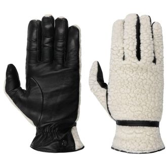 Roeckl Talsen Handschuhe Damen - Made in the EU mit Futter, Futter Winter Herbst-Winter - 7 1/2 HS schwarz-wei&szlig;