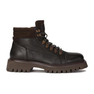 Kazar Braune Leder-Trapper-Stiefel - - Shoes - Herren - Braun - 41 EU