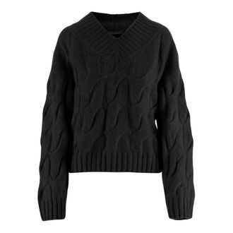 Allude Femme, Pulls, Noir, Taille: 38 FR Pull en Cachemire et Soie