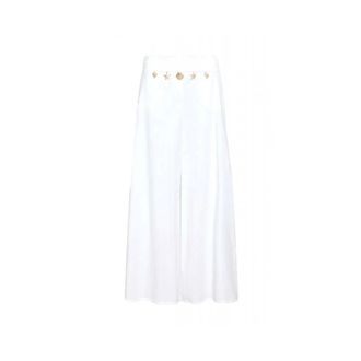 Marella Femme, Pantalons, Blanc, Taille: 44 FR Wide Pantalons