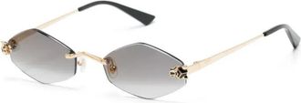Cartier CT0433S Rimless Gold Sunglasses - Gold