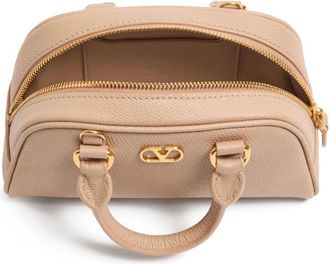 Valentino Garavani VLogo Signature Top Handle Bag - Beige
