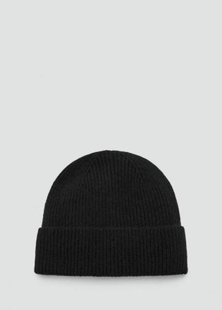 Mango Bonnet en m&eacute;lange de laine c&ocirc;tel&eacute;e noir - Homme - Taille unique - MANGO MAN