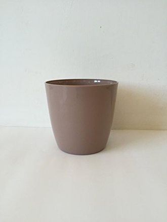 Nicoli 1011CP Origin Decor Spritzguss-Vase, Gesichtspuder, 11 cm