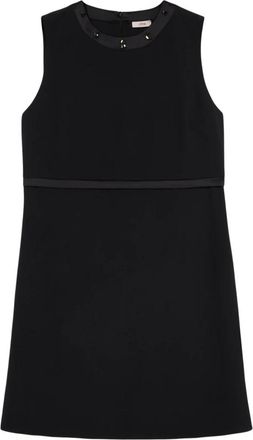 Oltre Femme, Robes, Noir, Taille: 48 FR Robe fourreau en satin Enver avec d&eacute;tail de bijou