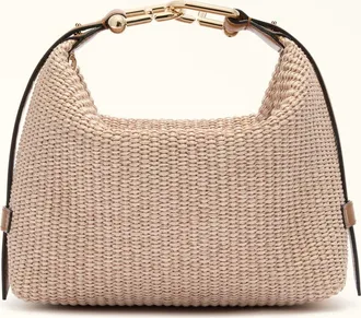 Furla Tonie Schultertasche Toni Naturale Mehrfarbig Tuscany Gewebe Damen