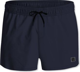 Freegun Badehose f&uuml;r Herren, Strand, Badeshorts, schnelltrocknend, bequem, mit Taschen, Marineblau, 48