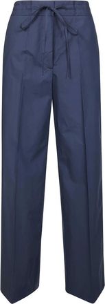 P.A.R.O.S.H. P.a.r.o.s.h., Femme, Pantalons, Bleu, Taille: 36 FR Pantalone Cotone Largo