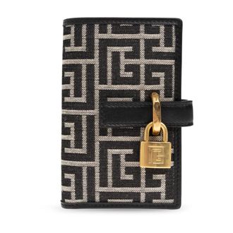 Balmain Homme, Accessoires, Noir, Taille: ONE Size Portefeuille Monogram