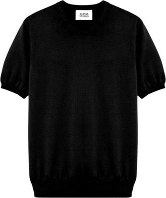 Alpha Studio Homme, Pulls, Noir, Taille: 5XL Pull ras du cou