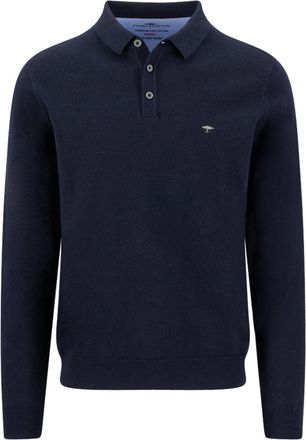 Fynch-Hatton FYNCH-Hatton - Herren Polo Langarm (SFPK242), Gr&ouml;&szlig;e:3XL, Farbe:Blue (690)