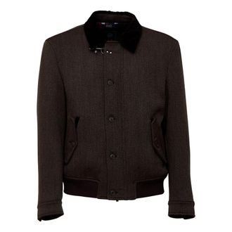 Fay Double-Face Wool Bomber Jacket - - Jackets - Herren - Braun - M