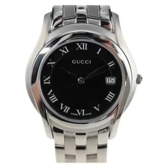 Gucci Montre Vintage Pre-owned - Femme - Pre-owned - Gris - Taille: ONE Size