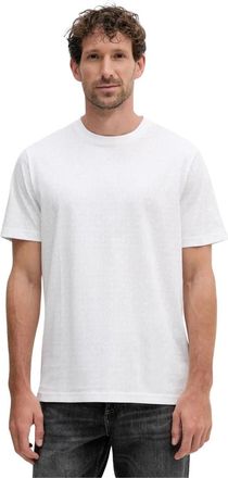 Michael Kors Homme, Tops, Blanc, Taille: L T-shirt en jersey de coton avec logo signature