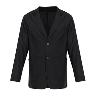 Emporio Armani Wollblazer mit Kerbrevers - - Jackets - Herren - Schwarzk - M