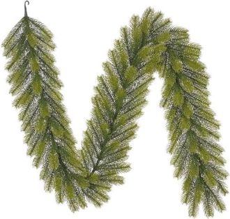 Black Box Trees Nagoya-Girlande mit Beleuchtung - Weihnachtsgirlande L180 cm - Weihnachtsdekoration mit Lichtern - Gr&uuml;n