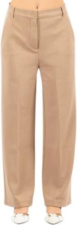 Max Mara Femme, Pantalons, Brun, Taille: 40 FR Wide Pantalons