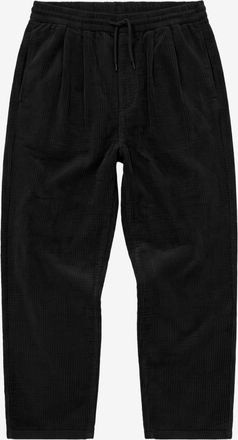 Knowledge Cotton Apparel Damen vegan Hose Hazy Relaxed Aus Cord Schwarz Jet