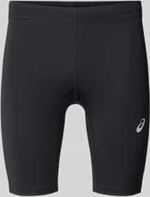 Asics Slim Fit Radlerhose mit Logo-Print Modell Core