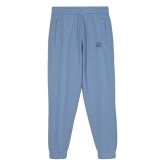 Maison Kitsun&eacute; Blue Fox Head Patch Jogginghose - - Trousers - Herren - Blau - XL