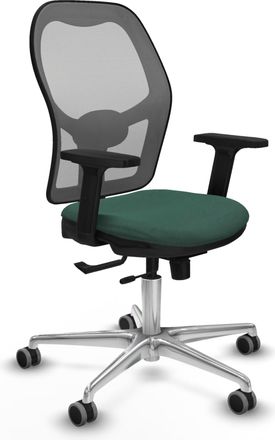Piqueras y Crespo Schreibtischstuhl, verstellbare Armlehne, h&ouml;henverstellbare Lendenwirbelst&uuml;tze, ausgestattet mit Syncro/Traslack und eingespritztem Schaumstoff, Grau/