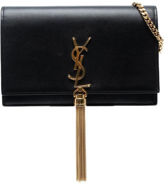 Saint Laurent Hobo Bags - Smooth Calfskin Monogram Kate Tassel Chain Wallet - Gr. unisize - in Schwarz - für Damen