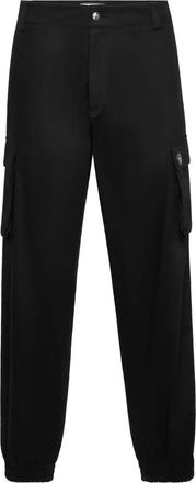 Philipp Plein Homme, Pantalons, Noir, Taille: M Pantalon Coupe Droite Cargo