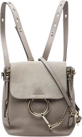 Chlo&eacute; Pre-owned Faye Rucksack - - Pre-owned - Damen - Grau - ONE SIZE