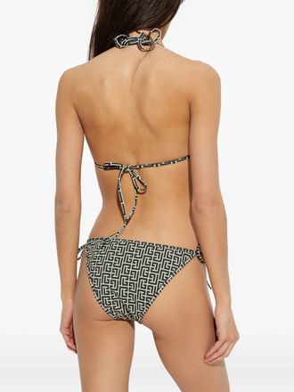 Balmain Womens Labirinto-Print Bikini Ss26 W