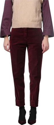 Mason's Pantalon Chino New York Carrot - Femme - Pantalons - Rouge - Taille: 40 FR