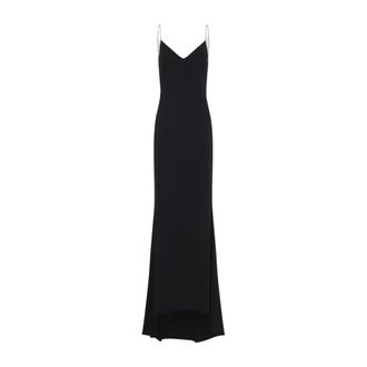 Tom Ford Kristallketten-besticktes Satin-Abendkleid - - Dresses - Damen - Schwarzk - 2XS