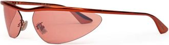 Bottega Veneta Homme, Accessoires, Orange, Taille: ONE Size Lunettes de Soleil en M&eacute;tal Orange Style Sportif