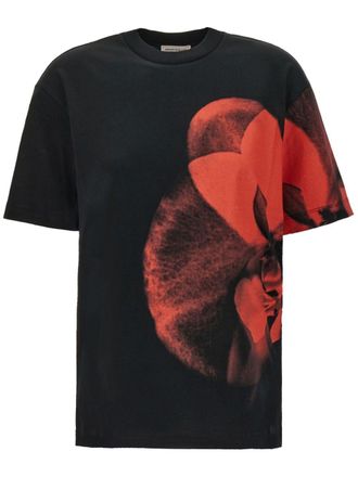 Alexander McQueen t-shirt à imprimé graphique - Noir