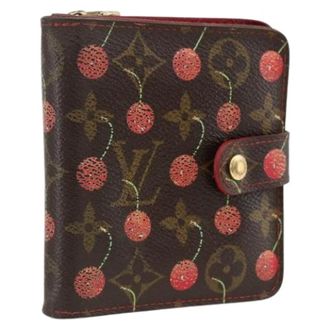 Louis Vuitton Portefeuille Bifold Vintage Monogram Cherry Blossom doccasion - Femme - Pre-owned - Brun - Taille: ONE Size