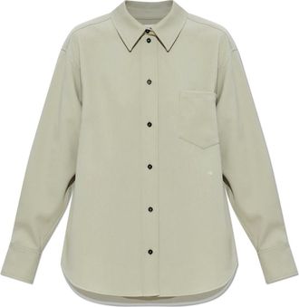 Victoria Beckham Femme, Blouses et Chemises, Vert, Taille: 36 FR Pocket Shirt